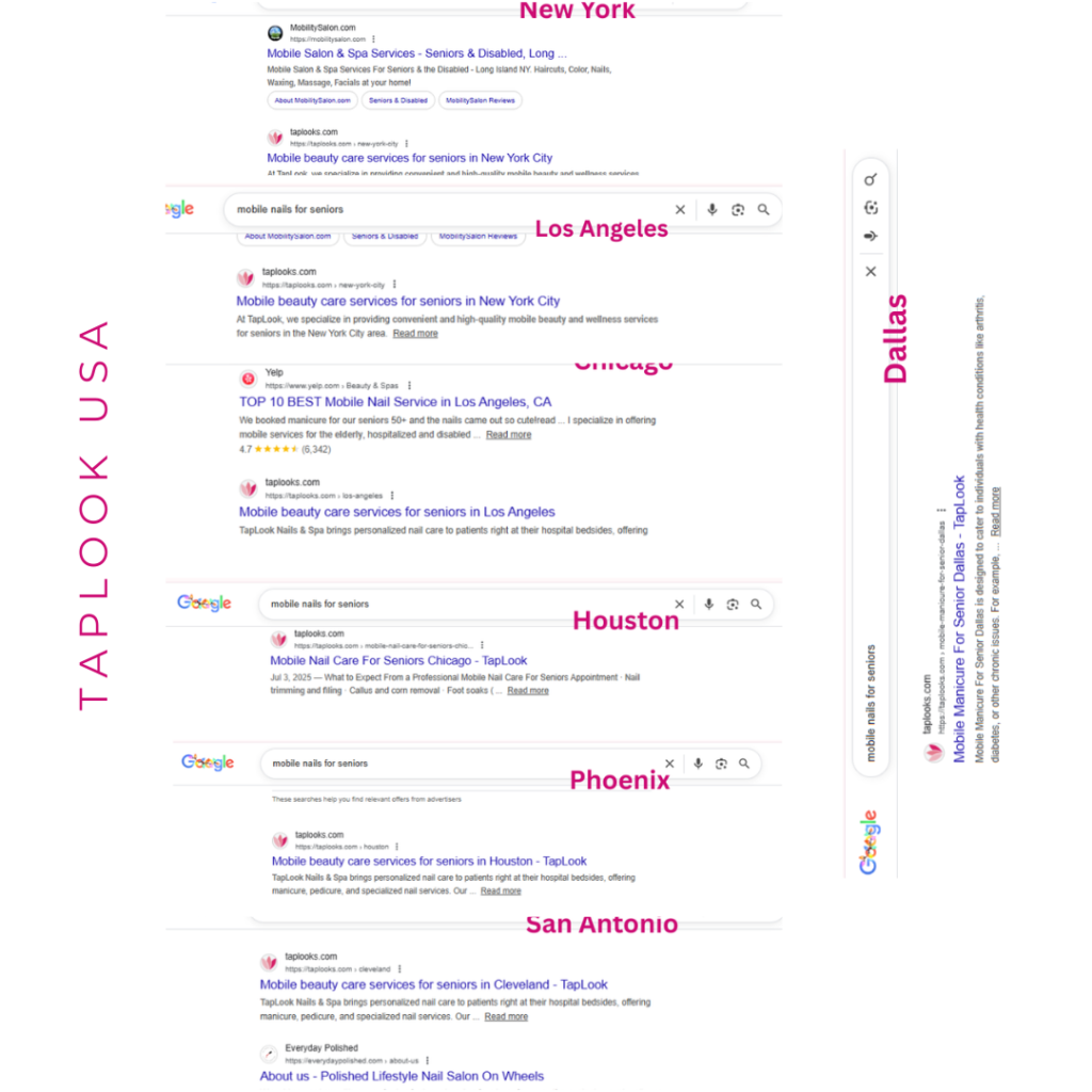 TapLook USA, A Highly Reviewed Mobile Nail Care Service for Seniors ...